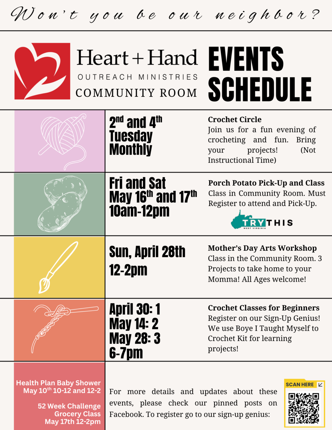 Community Classes – Heart + Hand Outreach Ministries