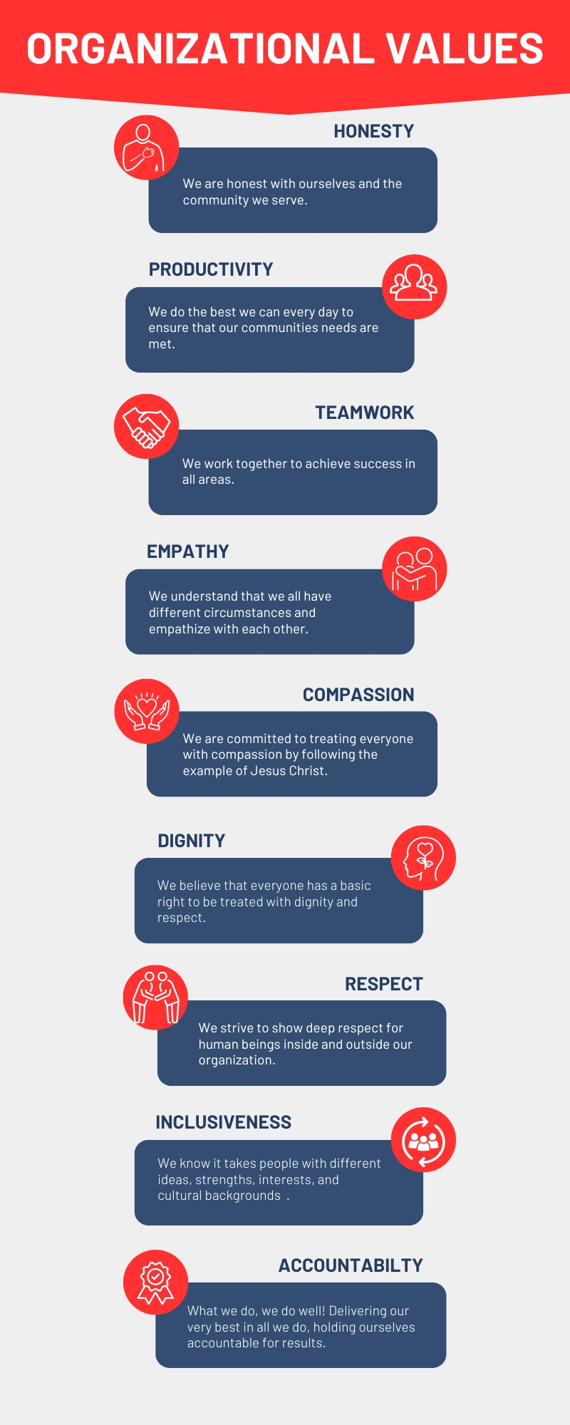 Our Organizational Values – Heart + Hand Outreach Ministries